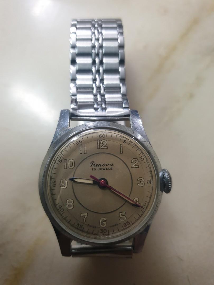 Renova 15 Jewels Swiss Watch, Luxury, Watches on Carousell