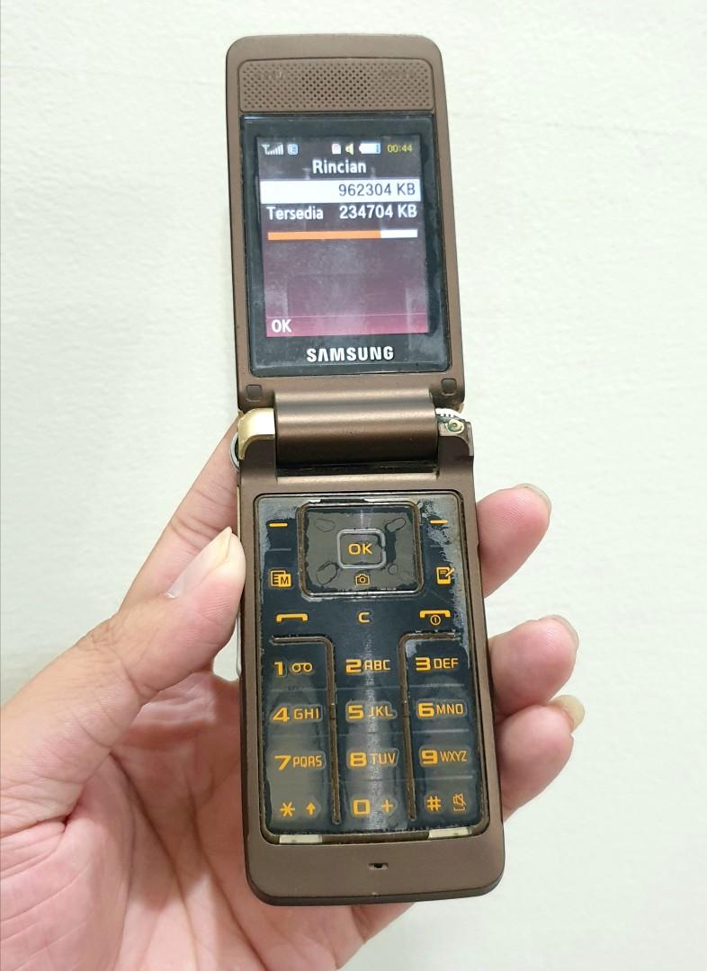 SAMSUNG FLIP GT-S3600I GOLD SERIES ORIGINAL, Telepon Seluler & Tablet ...