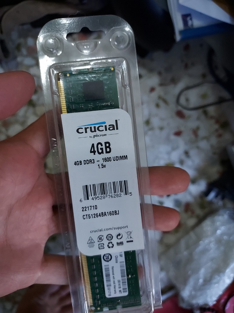 Single stick ddr3 4GB RAM for desktop, Computers & Tech, Parts ...
