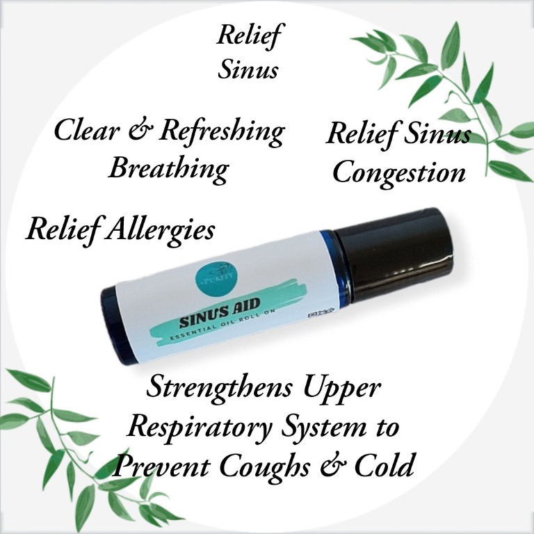 Sinus Aid Essential Oil Roll On - 10ml (Blend from 100% pure essential ...