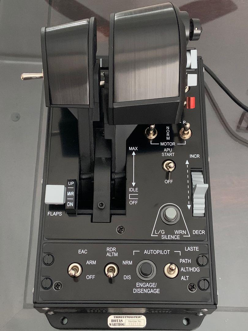 Slew mod Upgraded Thrustmaster Hotas Warthog Throttle, Computers & Tech ...