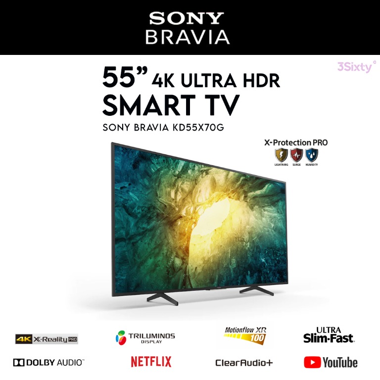 Sony Bravia 55" 4K UHD Smart TV, TV & Home Appliances, TV ...