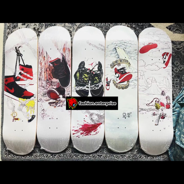 Supreme x Dan Colen Skateboard Set (5 pcs), Men's Fashion, Watches ...