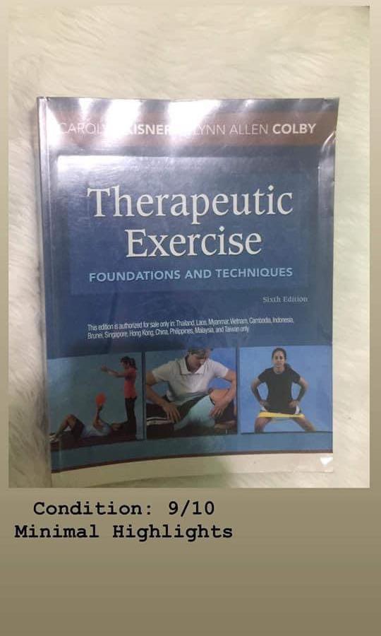 THERAPEUTIC EXERCISE BY KISNER & COLBY, 6TH EDITION, Hobbies & Toys ...