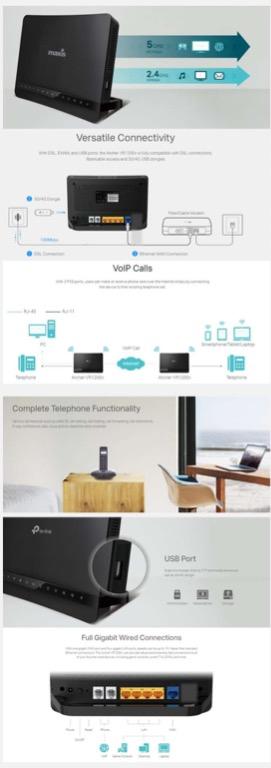 TP-Link Archer C5V Router, Computers & Tech, Parts & Accessories ...