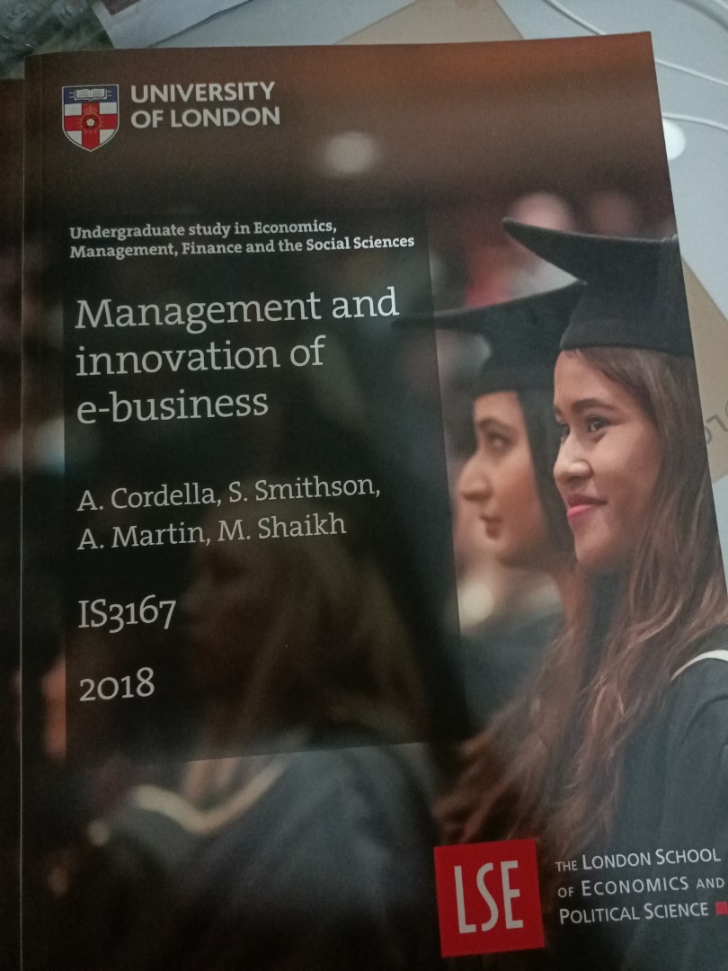 UOL Ebiz (IS3167) Management & innovation of E-business Subject guide ...