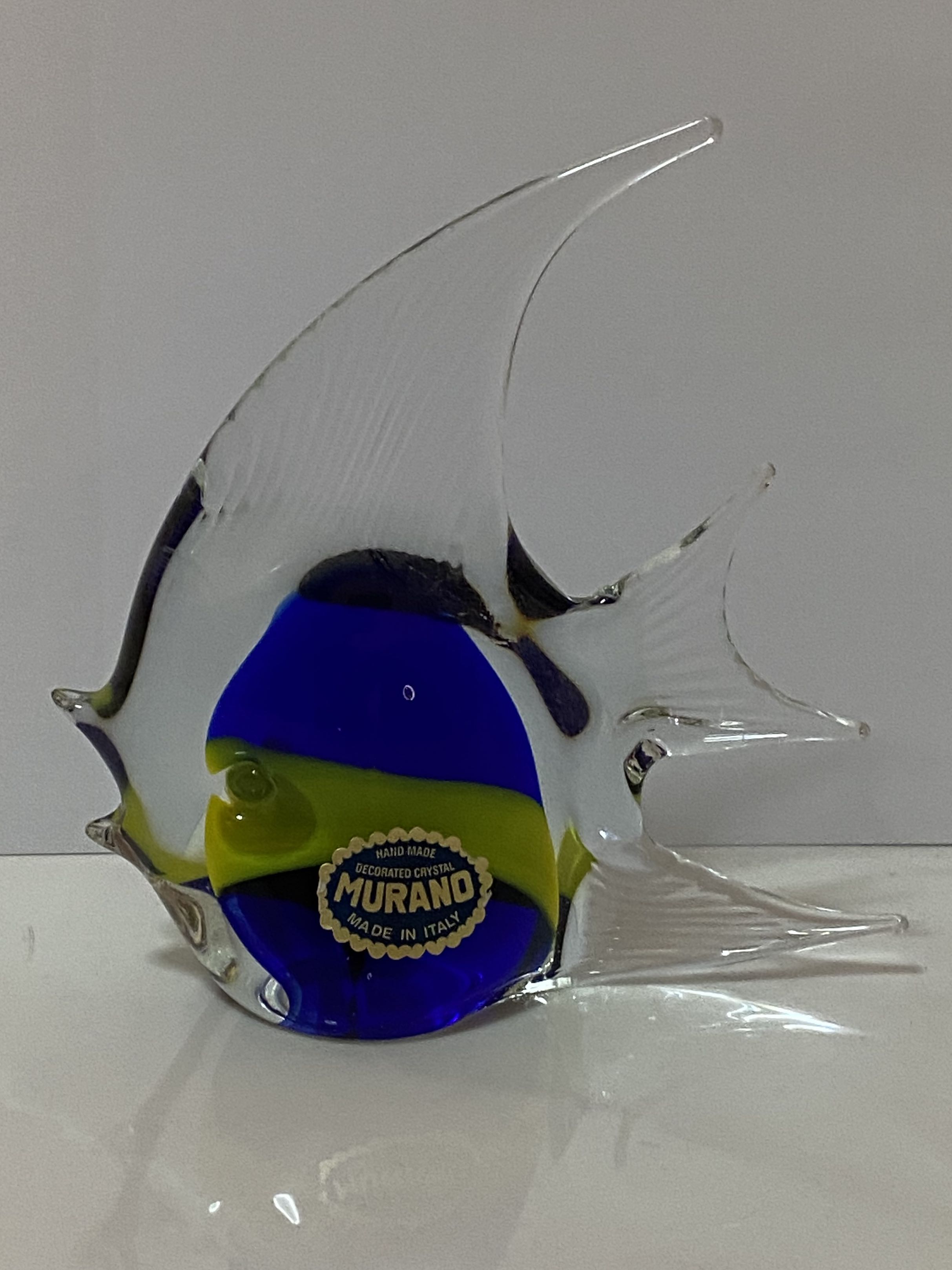 Vintage Murano Blue and Yellow Fish, Hobbies & Toys, Memorabilia ...