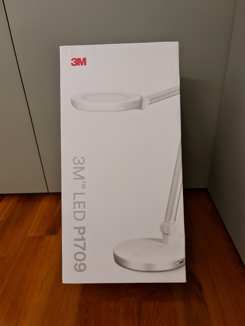 3M LED P1709 Polarizing Task LightTable Desk Lamp USB, Furniture & Home ...