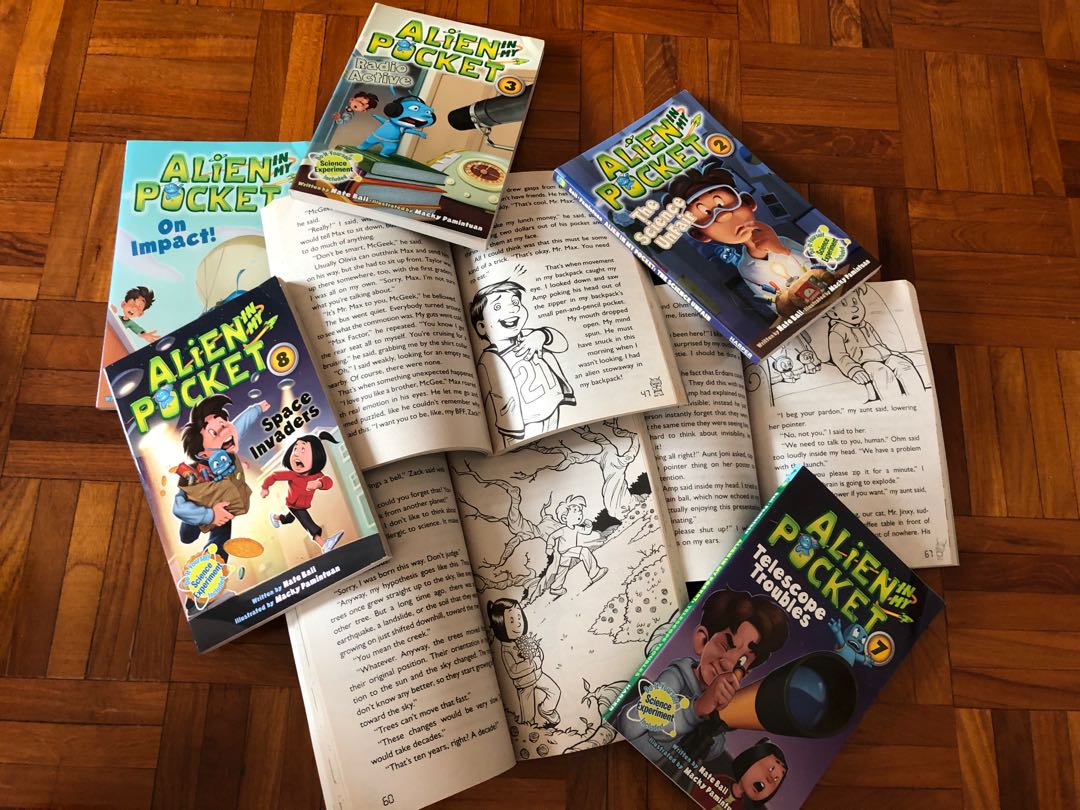 清書櫃/ 兒童故事書/boy’s book/兒童英文故事書/Alien in my pocket/Children story book ...