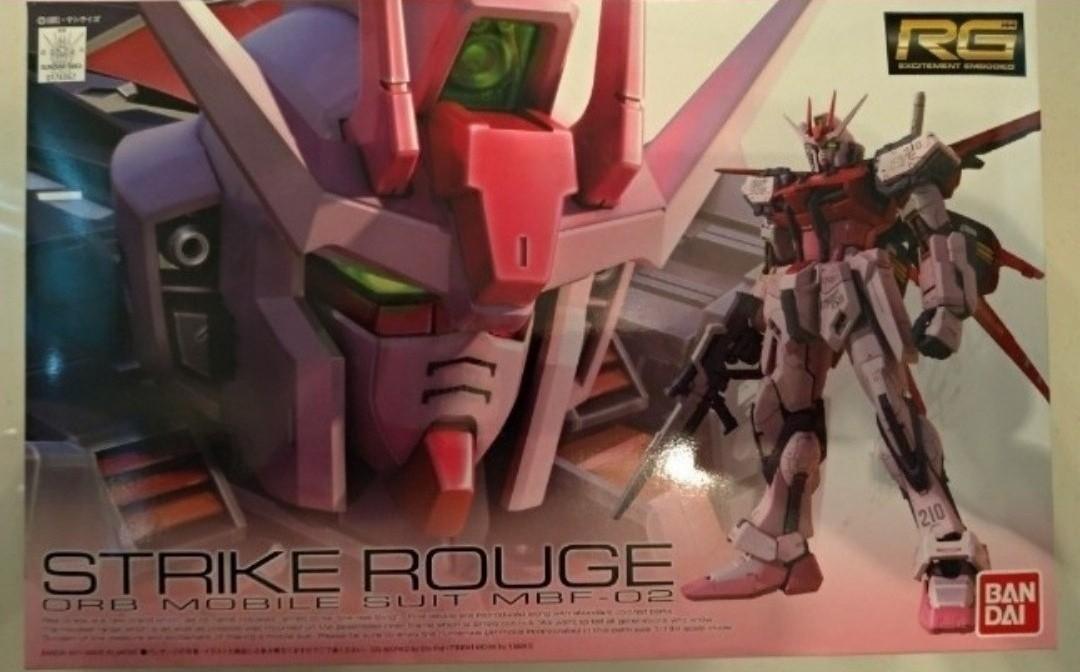 全新 Bandai 高達 Gundam 1/144 RG Strike Rouge 嫣紅 特別版 1 隻, 興趣及遊戲, 玩具 & 遊戲類 ...