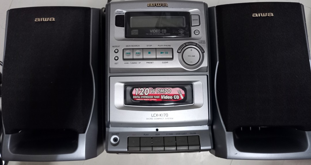 Aiwa Hi Fi VCD, CD, Cassette player- some parts not working, Audio ...