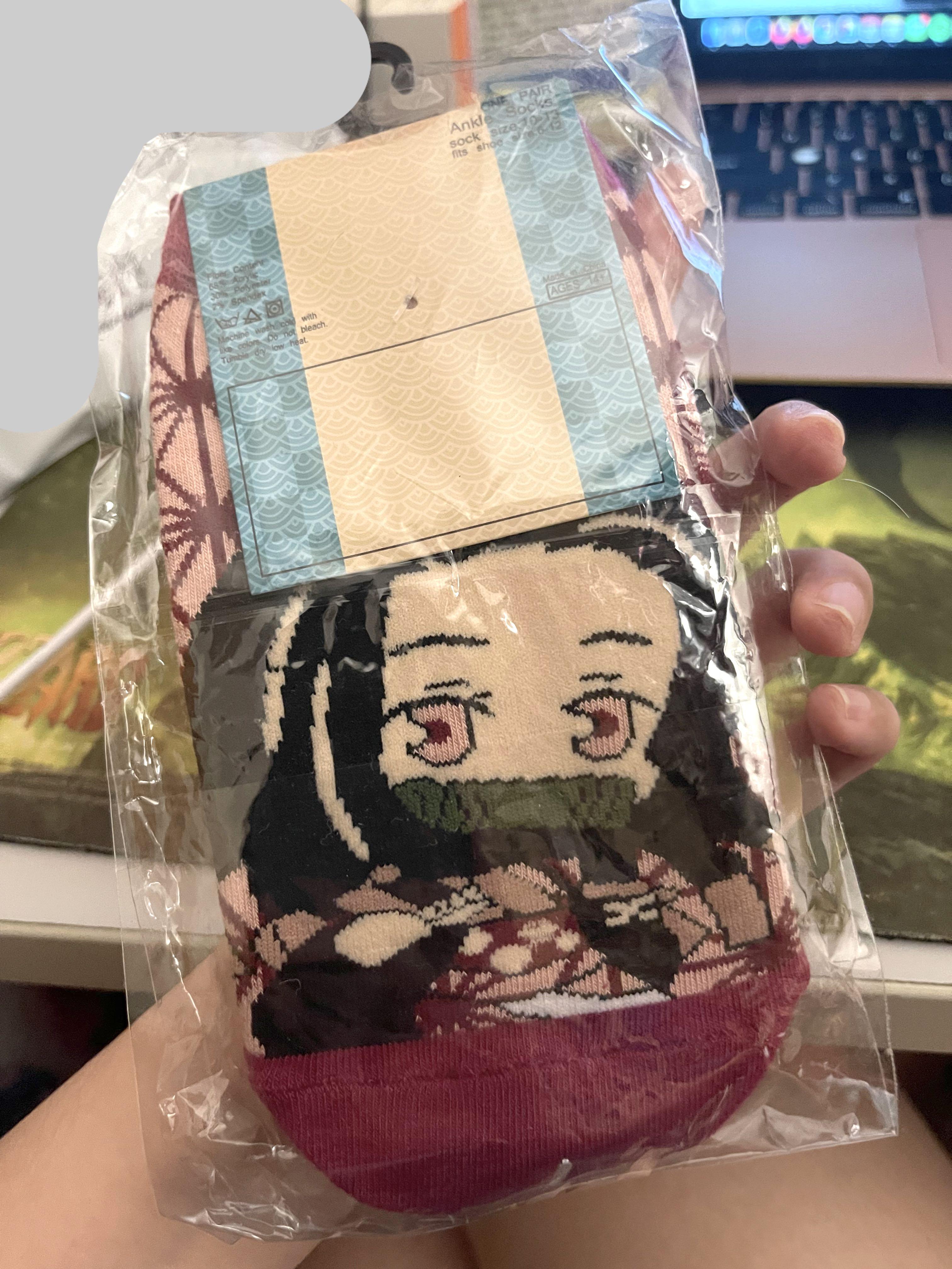 [BN Sealed] Demon Slayer Nezuko Socks, Women's Fashion, Watches ...