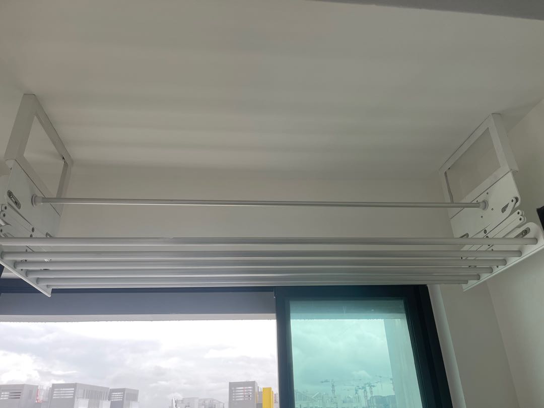 Brand new Hdb laundry rack, Furniture & Home Living, Bathroom & Kitchen ...