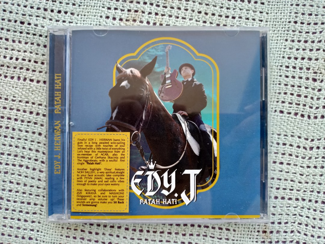 CD Edy.J : patah hati, Hobbies & Toys, Music & Media, CDs & DVDs on Carousell