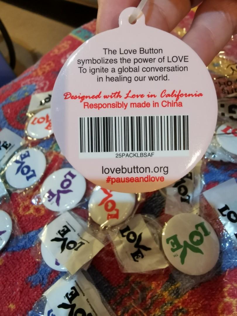 COLDPLAY LOVE BUTTON, Hobbies & Toys, Memorabilia & Collectibles, Fan ...