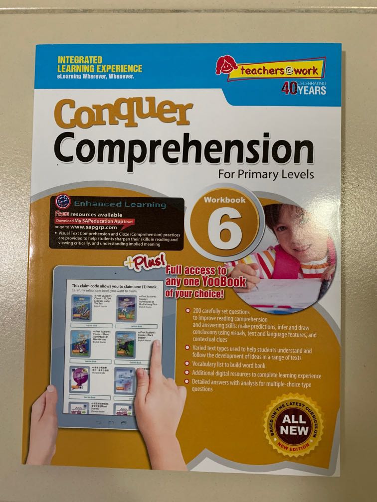 Conquer Comprehension workbook 6, Hobbies & Toys, Books & Magazines ...