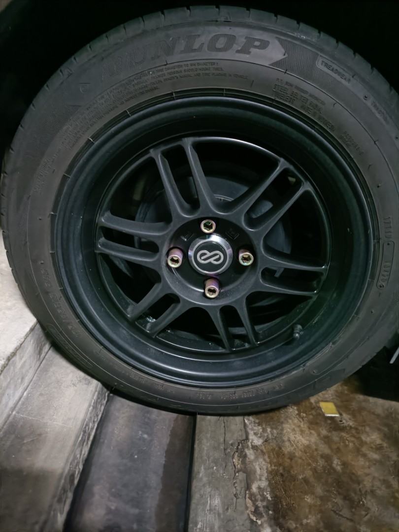 Enkei replica 15 inch offset 35, Car Accessories, Tyres & Rims on Carousell