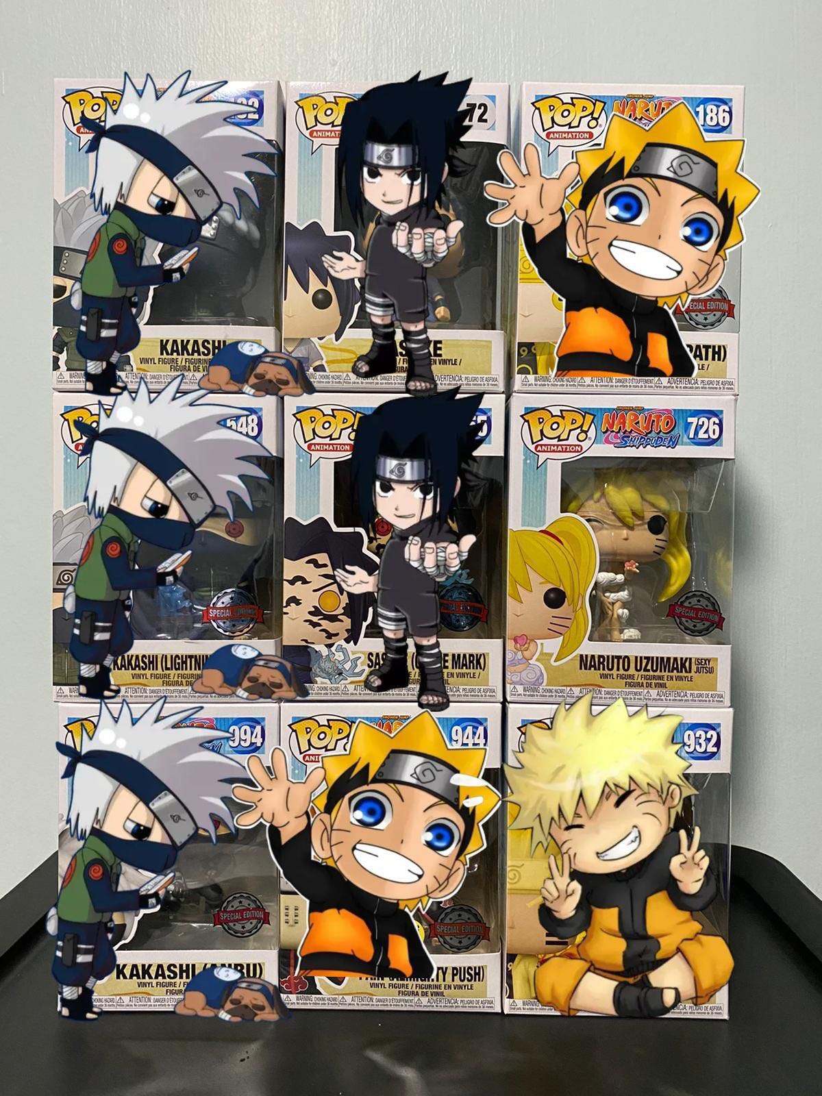 Funko POP - Naruto Sasuke Kakashi Pain GITD, Hobbies & Toys, Toys ...