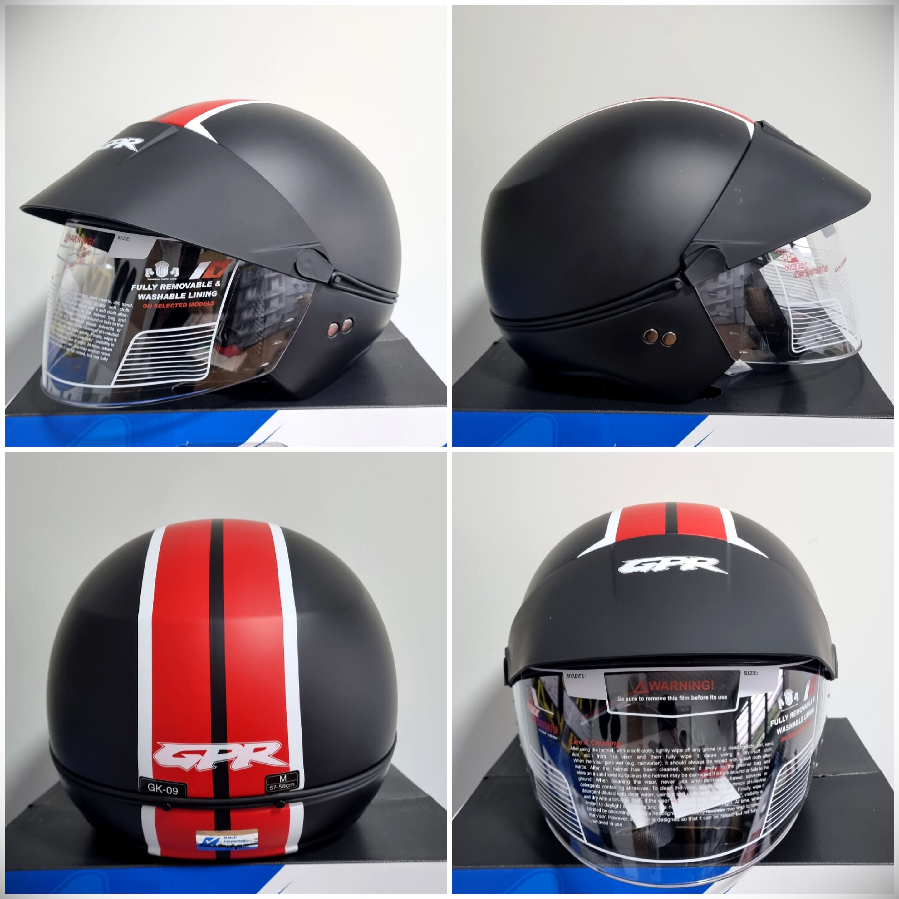 GPR Helmet GK09 G5 - XL, Motorcycles, Motorcycle Apparel on Carousell
