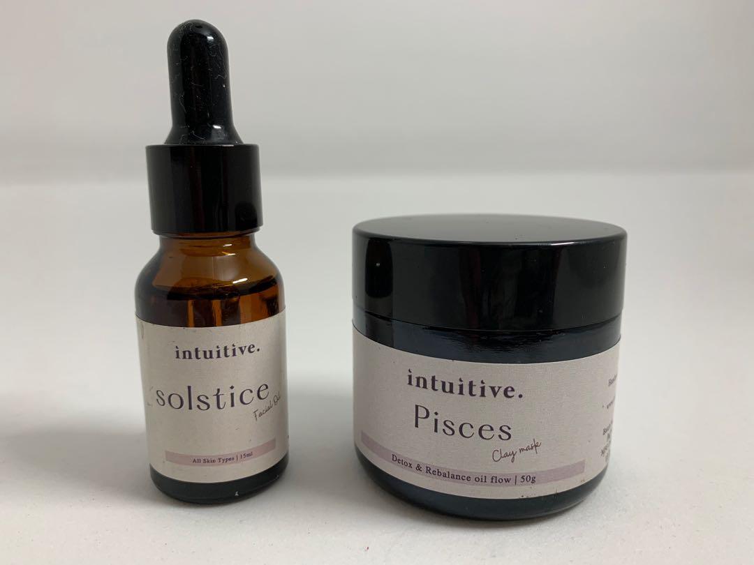intuitive Solstice Face Potion Facial Oil and Clay Mask, Beauty ...