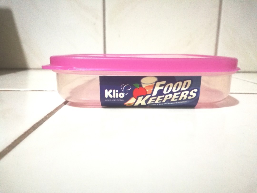 Klio Food keepers Square tupperware container, Furniture & Home Living ...