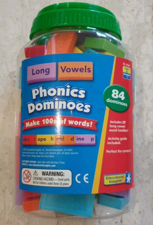 Learning Resources Educational Insights Phonics Dominoes Long Vowels ...