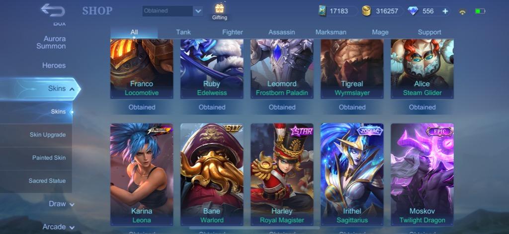 Legend Miya + Xborg Transformers Mobile Legends Account / Mobile ...