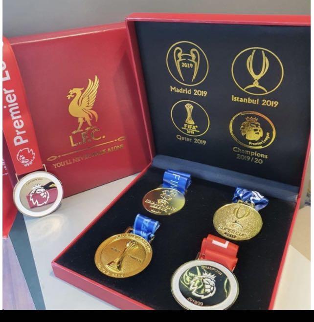 Liverpool Medals Set, Hobbies & Toys, Memorabilia & Collectibles, Fan ...
