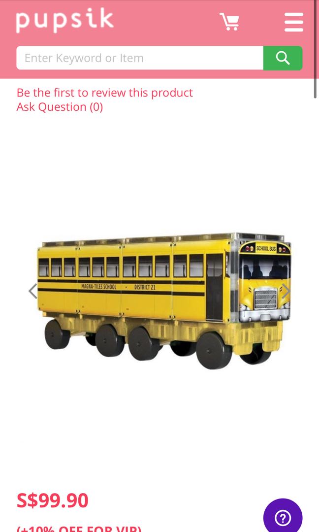 Magnatiles school bus 1-2-3 learning tiles, Hobbies & Toys, Toys ...