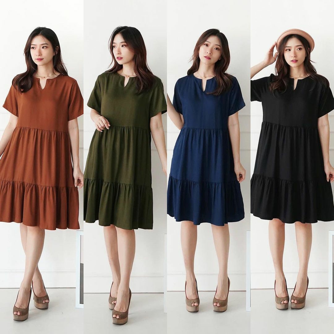 MAO DRESS, Fesyen Wanita, Pakaian Wanita, Gaun & Rok di Carousell