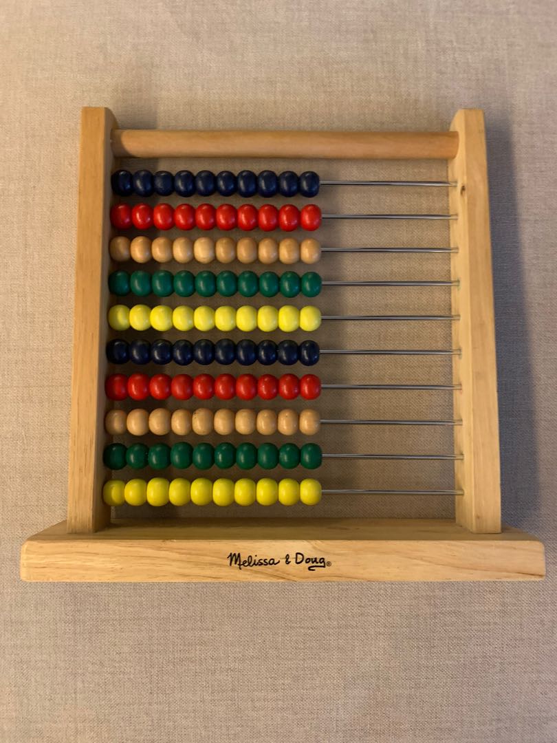 Melissa & Doug wooden abacus, Hobbies & Toys, Toys & Games on Carousell