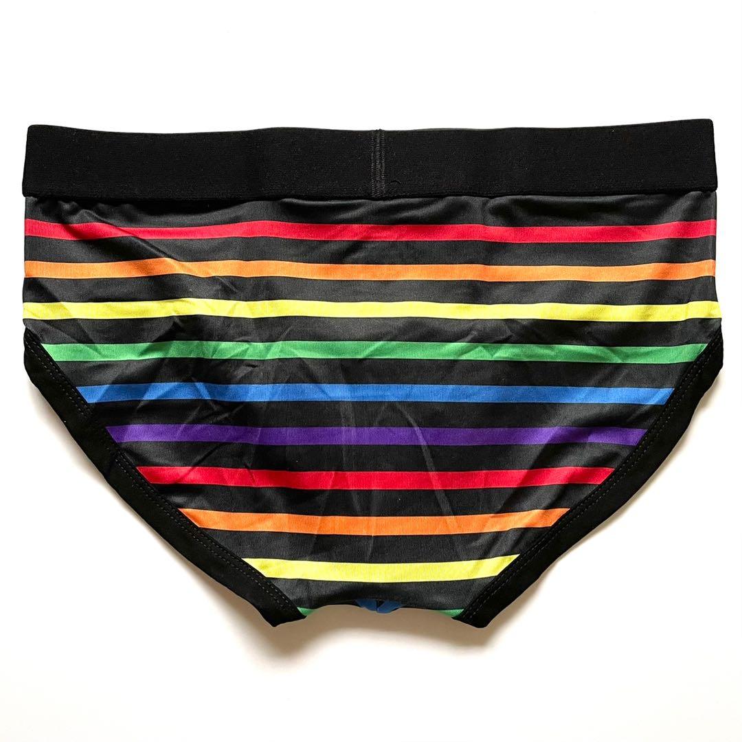 Men Underwear rainbow pride black brief, Men's Fashion, Bottoms, New ...