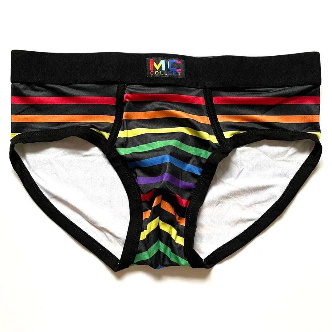 Men Underwear rainbow pride black brief, Men's Fashion, Bottoms, New ...