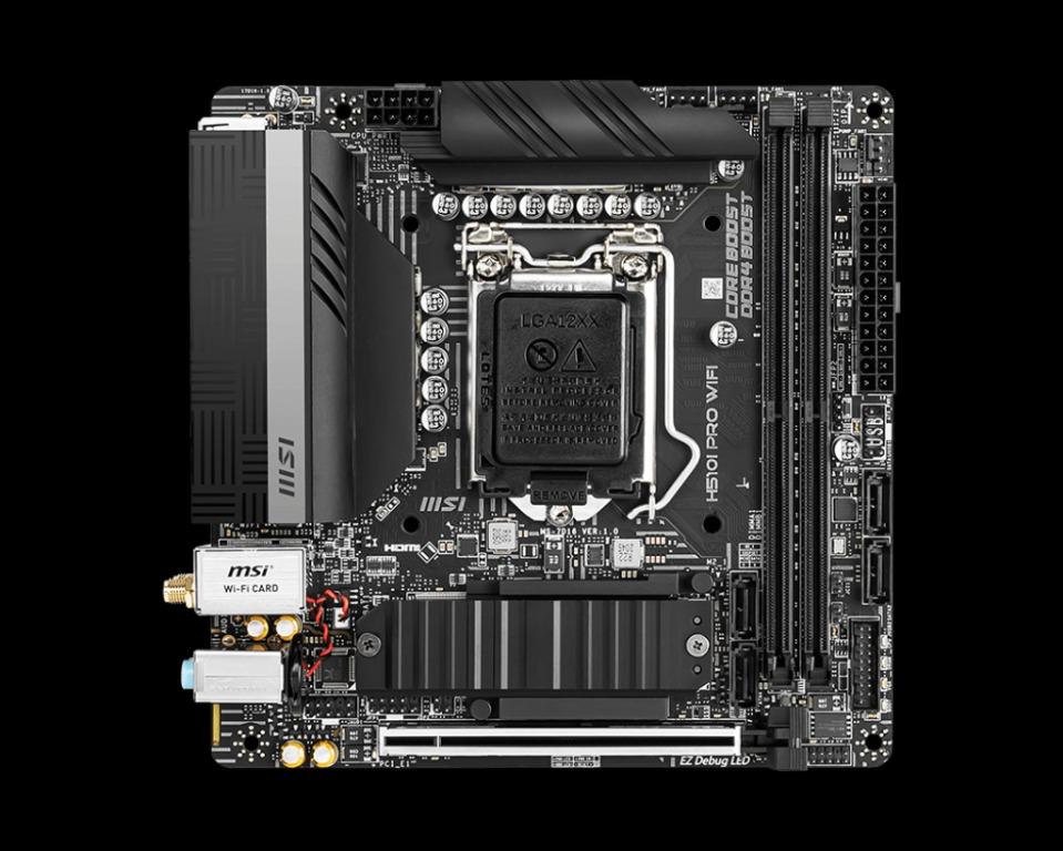 MSI H510I PRO WIFI (Intel 1200 socket mini ITX motherboard), Computers & Tech, Parts ...