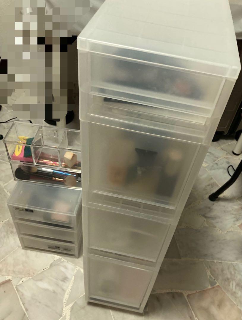 Muji PP storage drawer/stocker with caster, Furniture & Home Living ...
