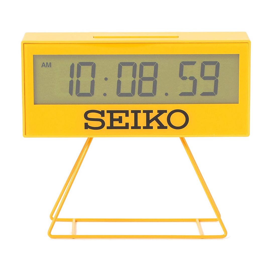 Seiko Sport Timer Clock - Medium / Yellow, Furniture & Home Living ...