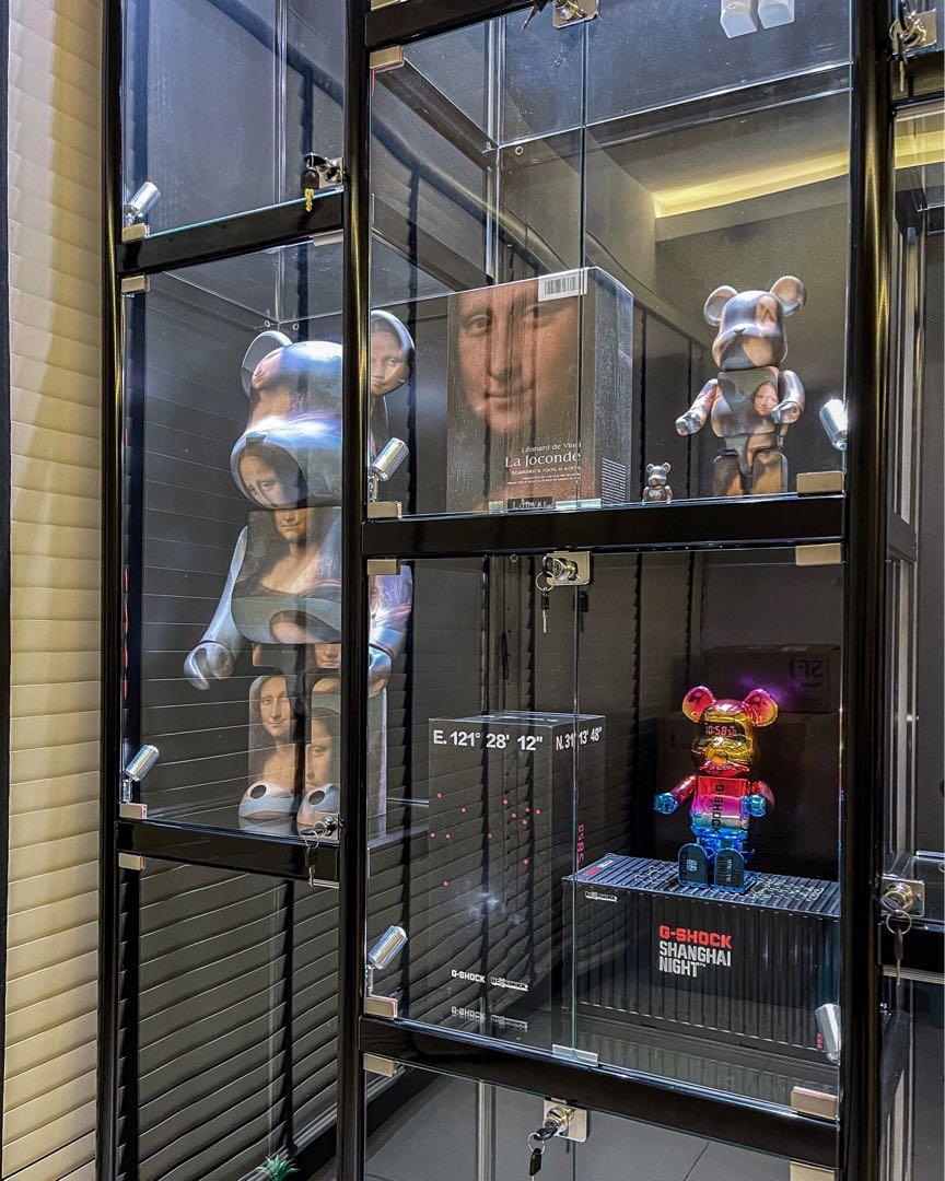 Self DIY Display Cabinet Display Shelf for Toys, Bearbricks, Figurines ...