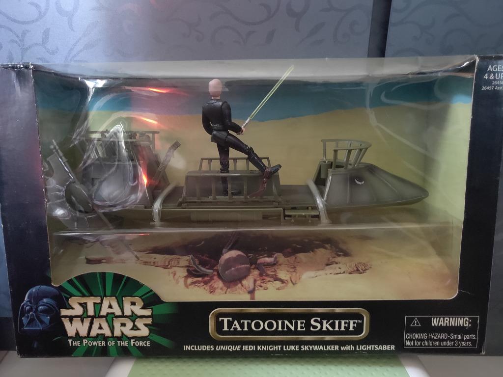 Star Wars POTF A-wing Fighter/ T-16 Skyhopper/ Tatooine Skiff MISB MIB ...