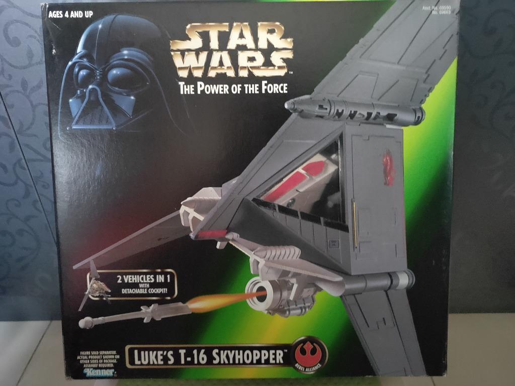 Star Wars POTF A-wing Fighter/ T-16 Skyhopper/ Tatooine Skiff MISB MIB ...