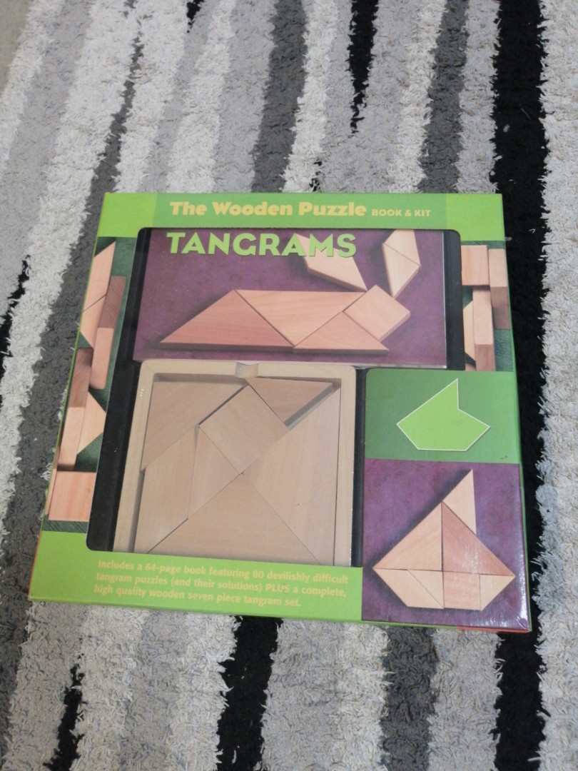 Tangram - The Wooden Puzzle Book & Kit, Hobbies & Toys, Toys & Games on ...