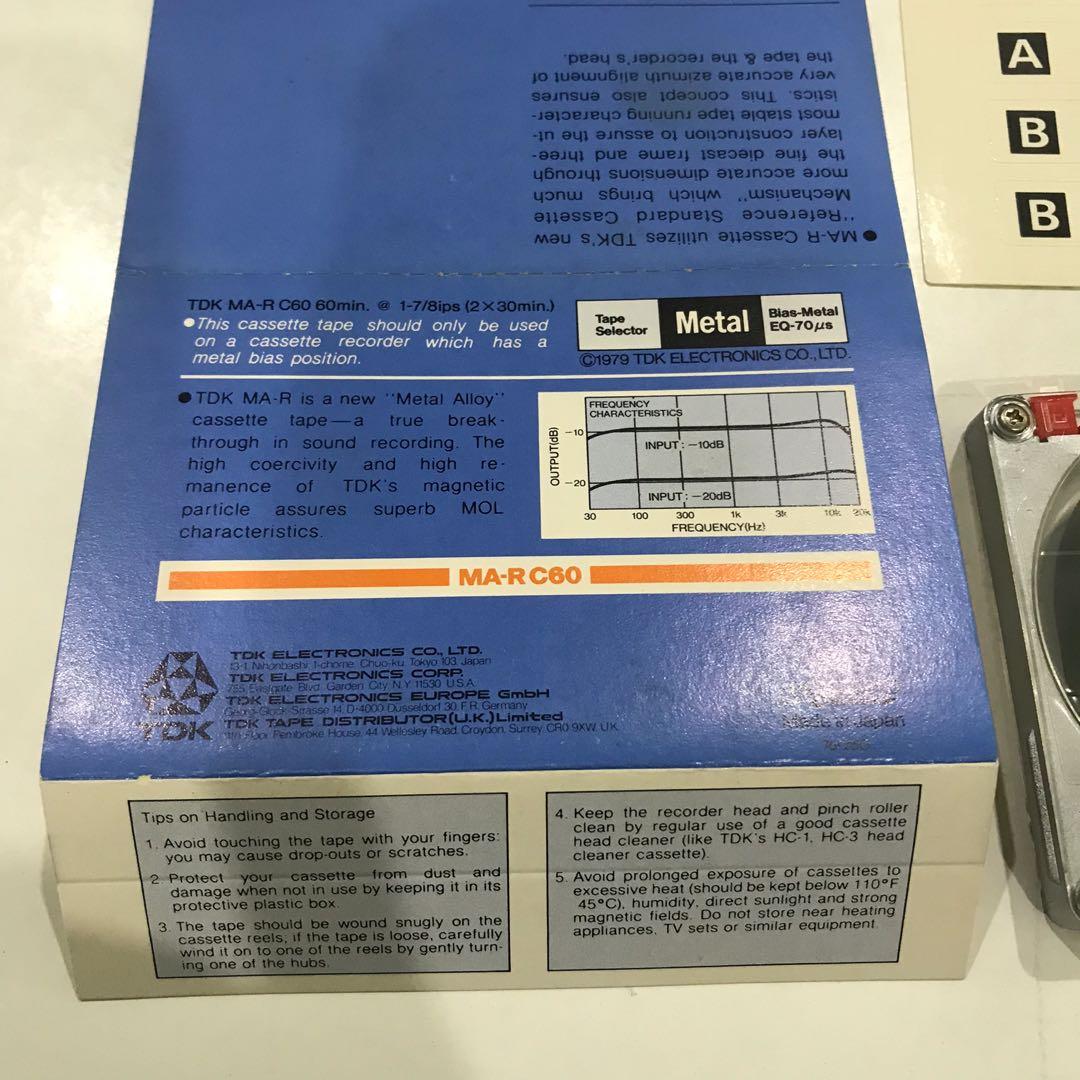TDK MA-R C60 Cassette Tape Kaset, Hobbies & Toys, Music & Media, CDs ...