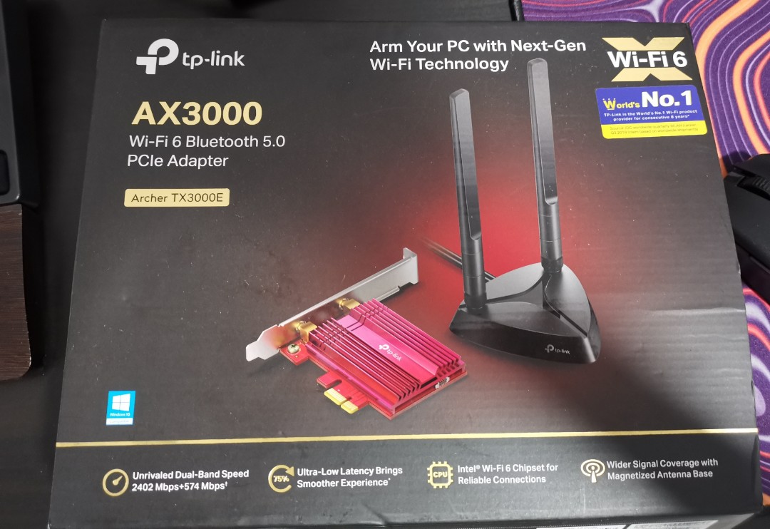 Tp-link Archer TX3000E Ax3000 WiFi 6 Bluetooth 5.0 PCIe Adapter ...