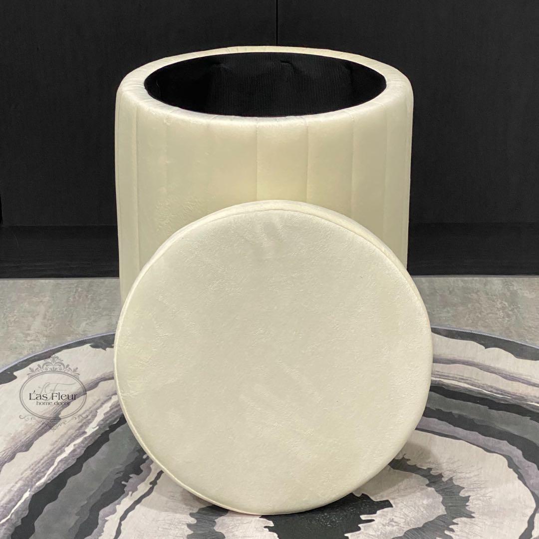 Velvet Storage Stool, Furniture & Home Living, Furniture, Other Home ...