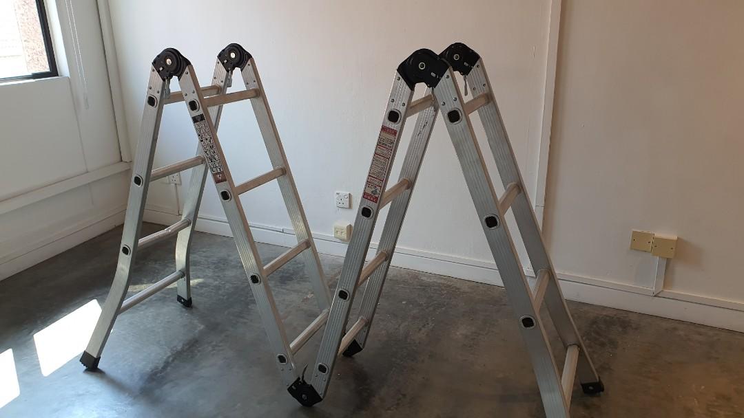 versitile 4 fold ladder, Furniture & Home Living, Home Improvement ...