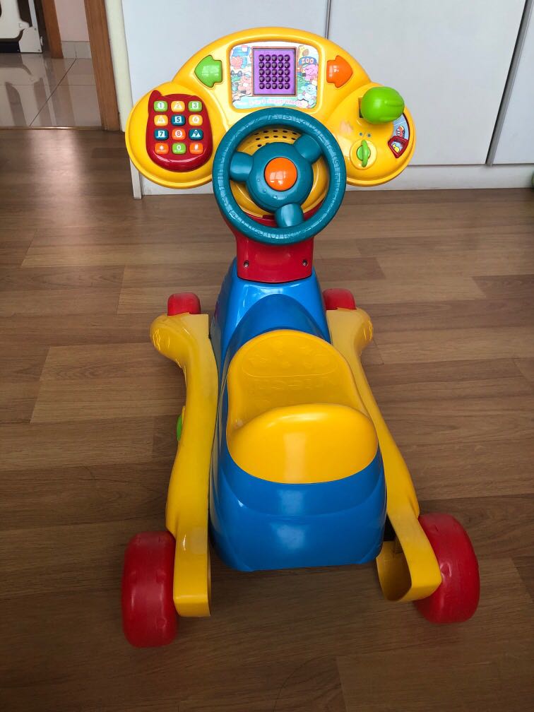 Vtech motorcycle ride on toy with dashboard car, Hobbies & Toys, Toys ...