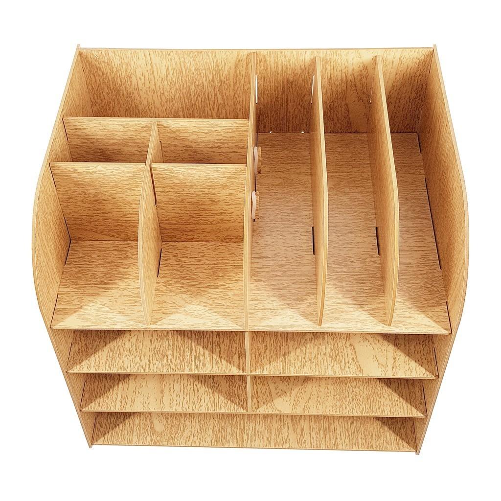 Wooden document rack, Desktop document rack, Table Organiser, Desktop ...