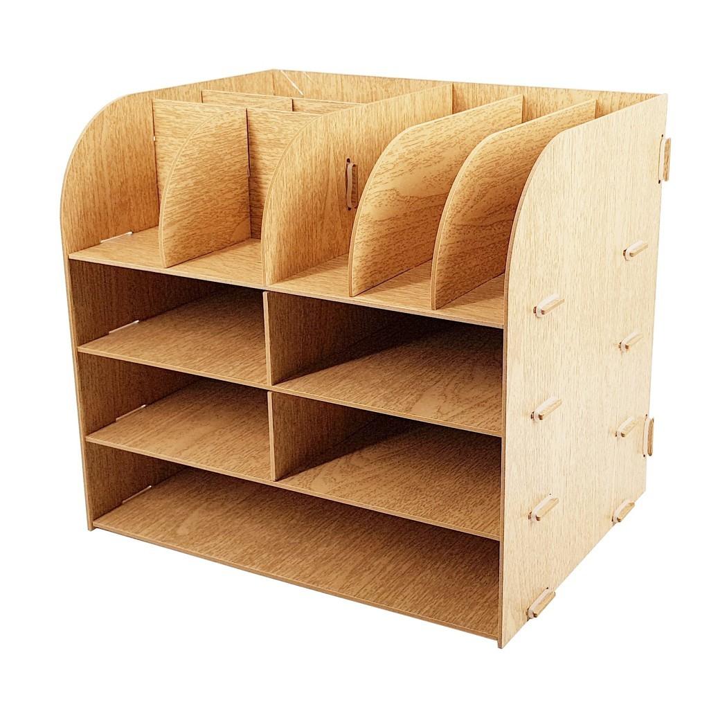 Wooden document rack, Desktop document rack, Table Organiser, Desktop ...