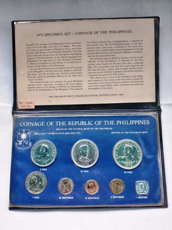 1975 Philippines Coin Specimen Set, Hobbies & Toys, Memorabilia ...
