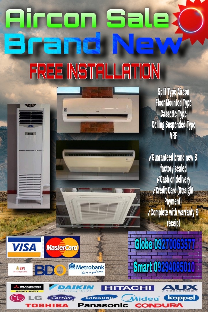 Aircon Sale? Brand new Floor standing Cassette Type Ceiling suspended ...