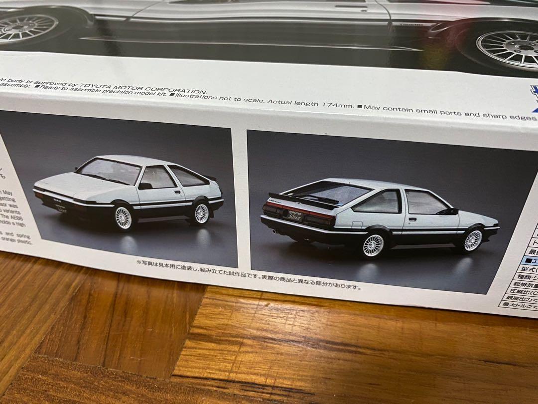 Aoshima 1/24 Toyota Corolla AE86 Sprinter Trueno JDM Car Model Kit ...